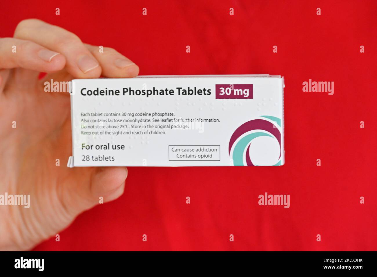 Codeine phosphate tablets Stock Photo - Alamy