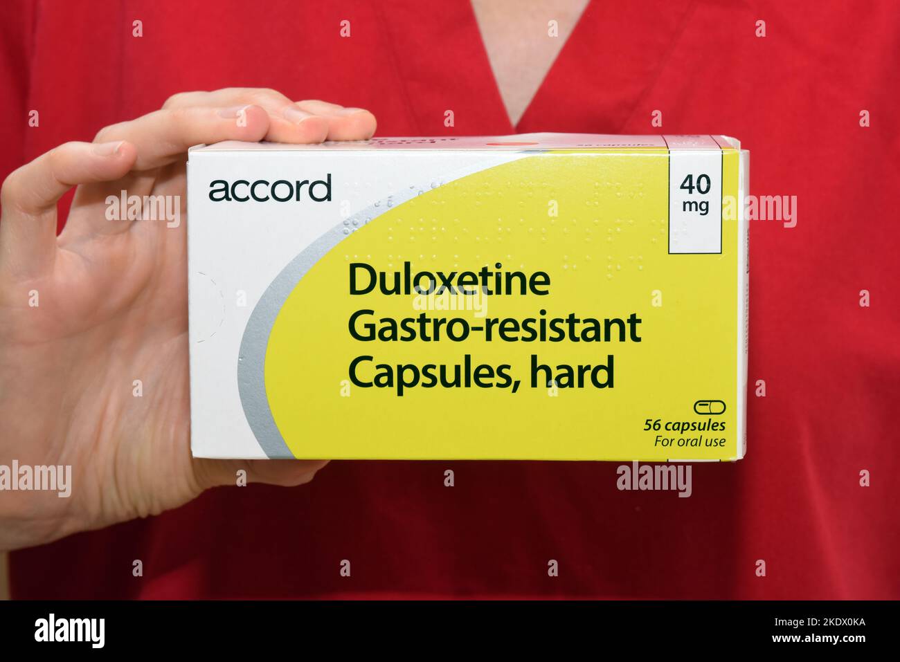 Duloxetine antidepressant drug Stock Photo - Alamy