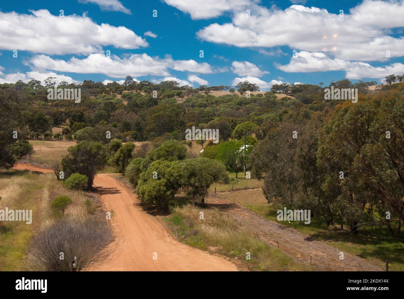 Farming country in the Darling Ranges east of Perth, alongside the ...