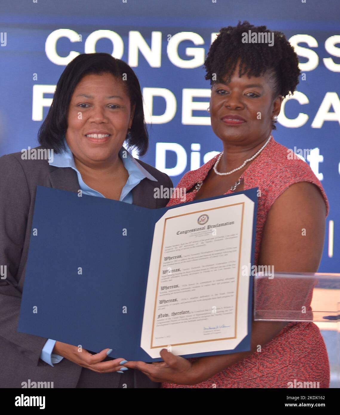 MIAMI, FLORIDA - NOVEMBER 03: Carol Gardner, President of TEDc ...