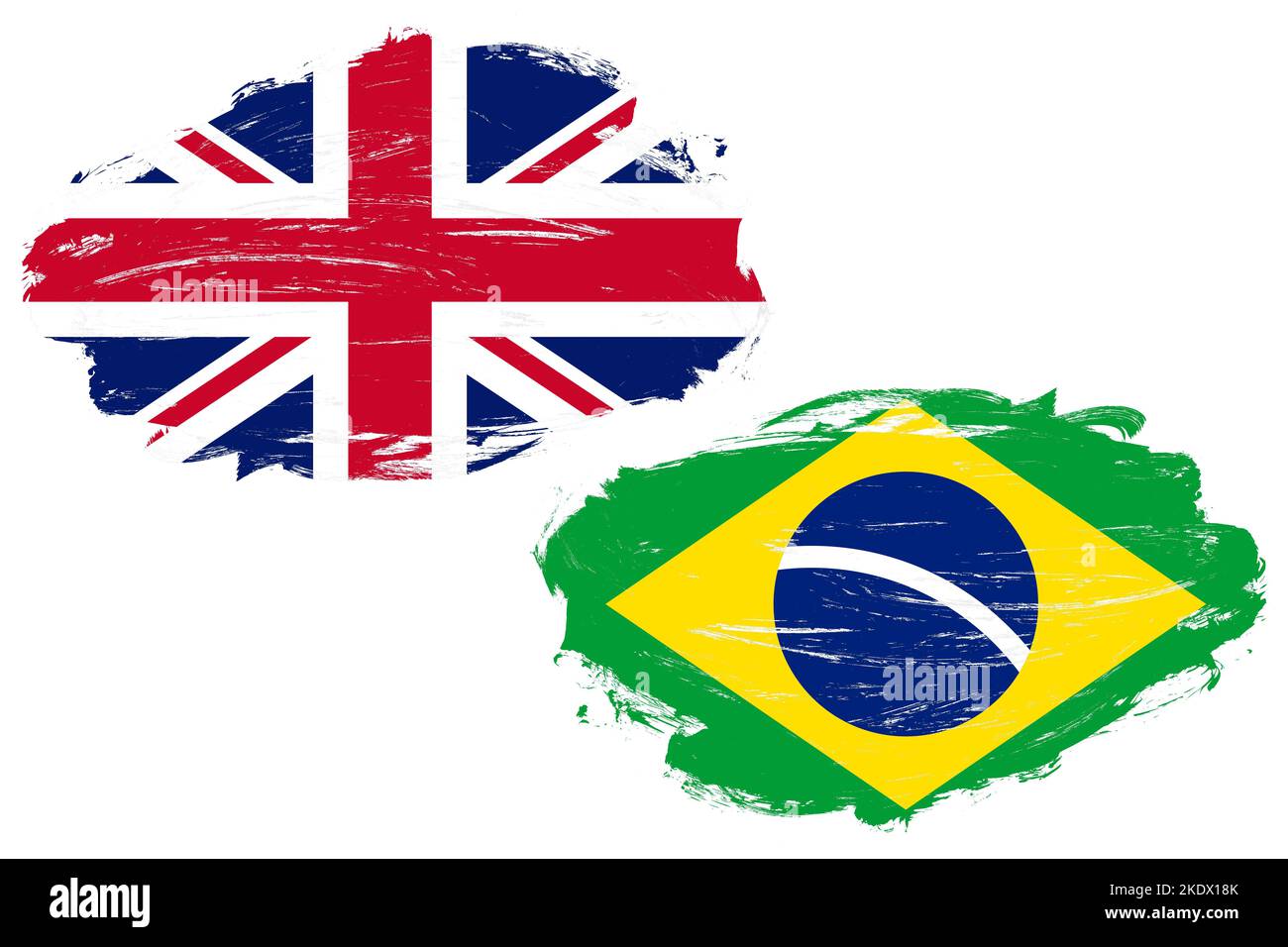 Brazil united kingdom flag hi-res stock photography and images - Alamy