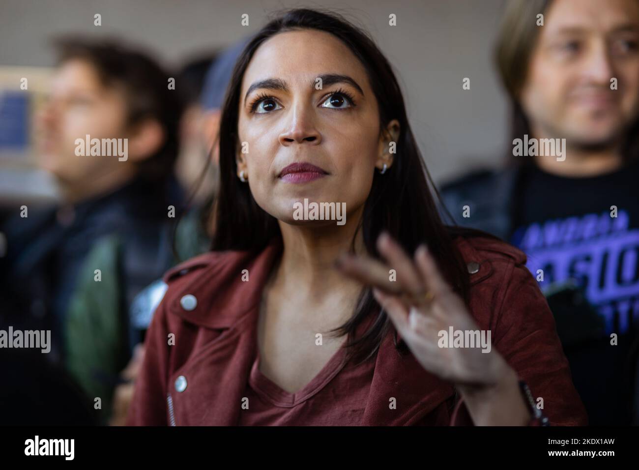 Queens, USA. 08th Nov, 2022. The U.S. Congresswoman Alexandria Ocasio ...