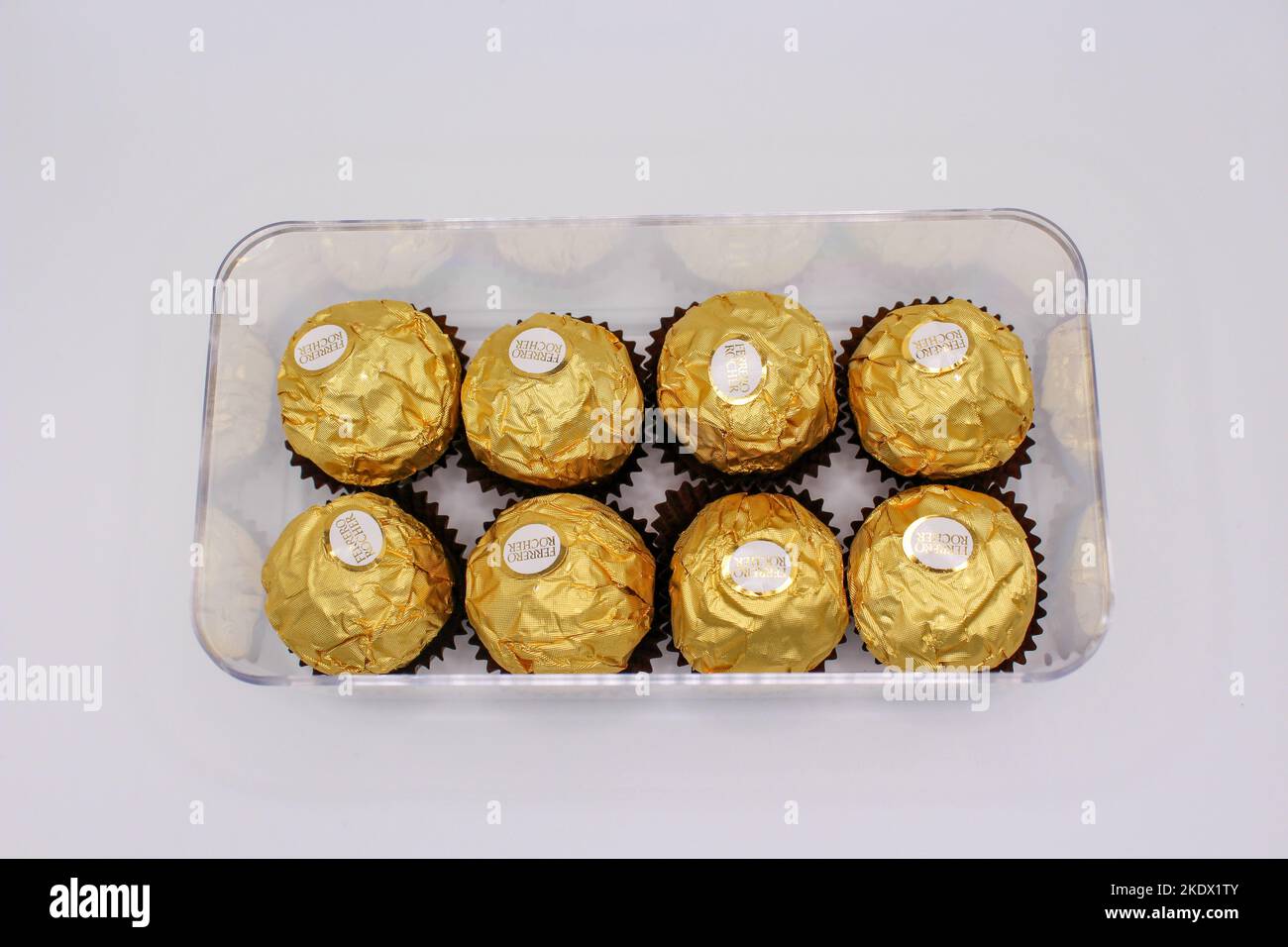 Original Ferrero Rocher Milk Chocolate Balls Stock Photo - Alamy