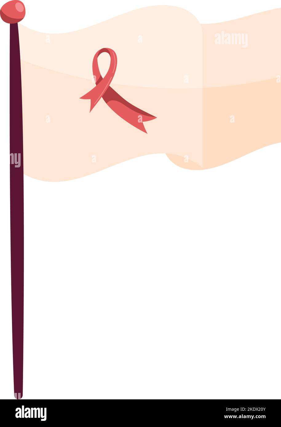 Awareness red ribbon in Stock Vector Images - Alamy