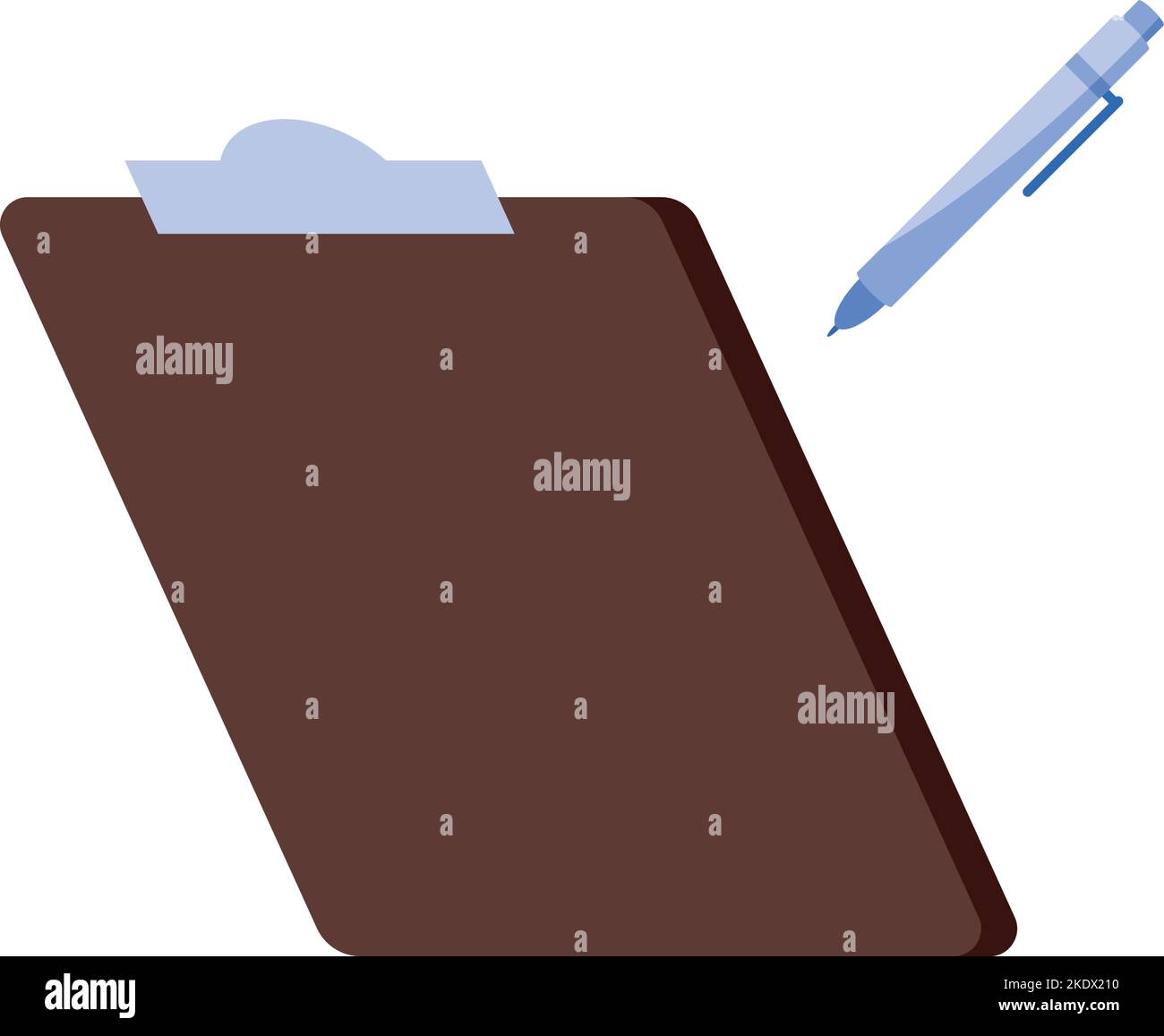 clipboard document with pen icon Stock Vector Image & Art - Alamy