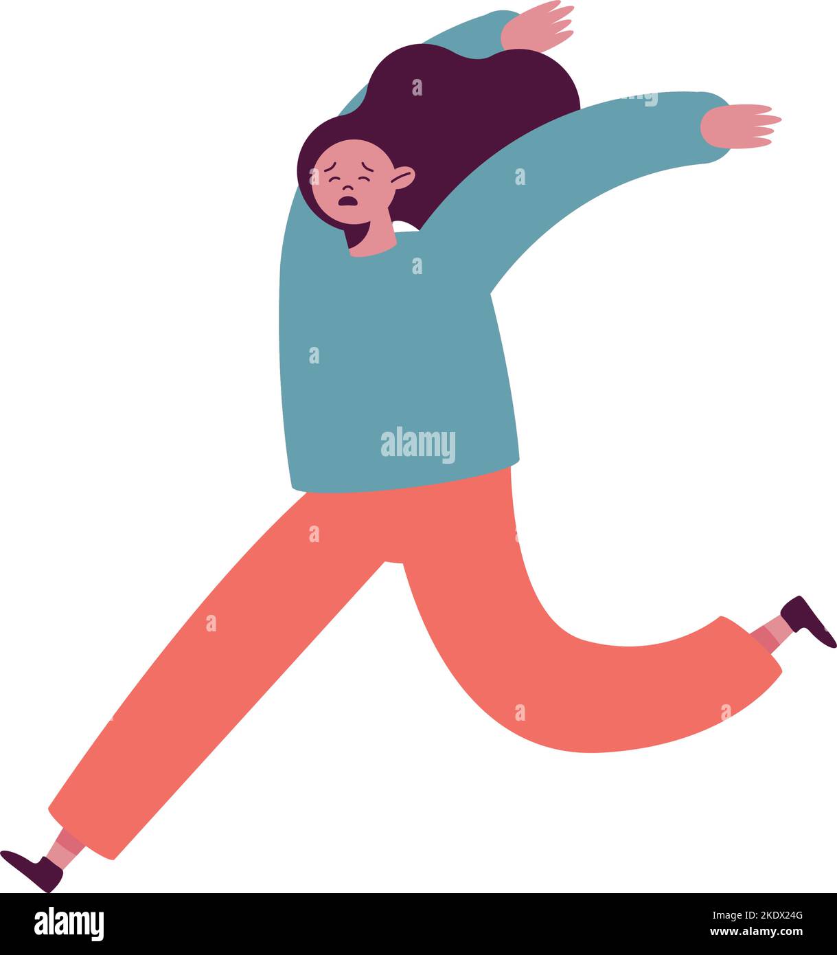 woman with worried mood character Stock Vector Image & Art - Alamy