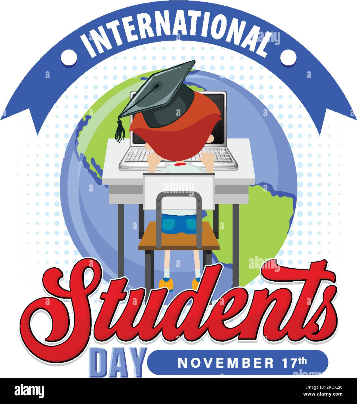 International Students Day Banner Design illustration Stock Vector ...