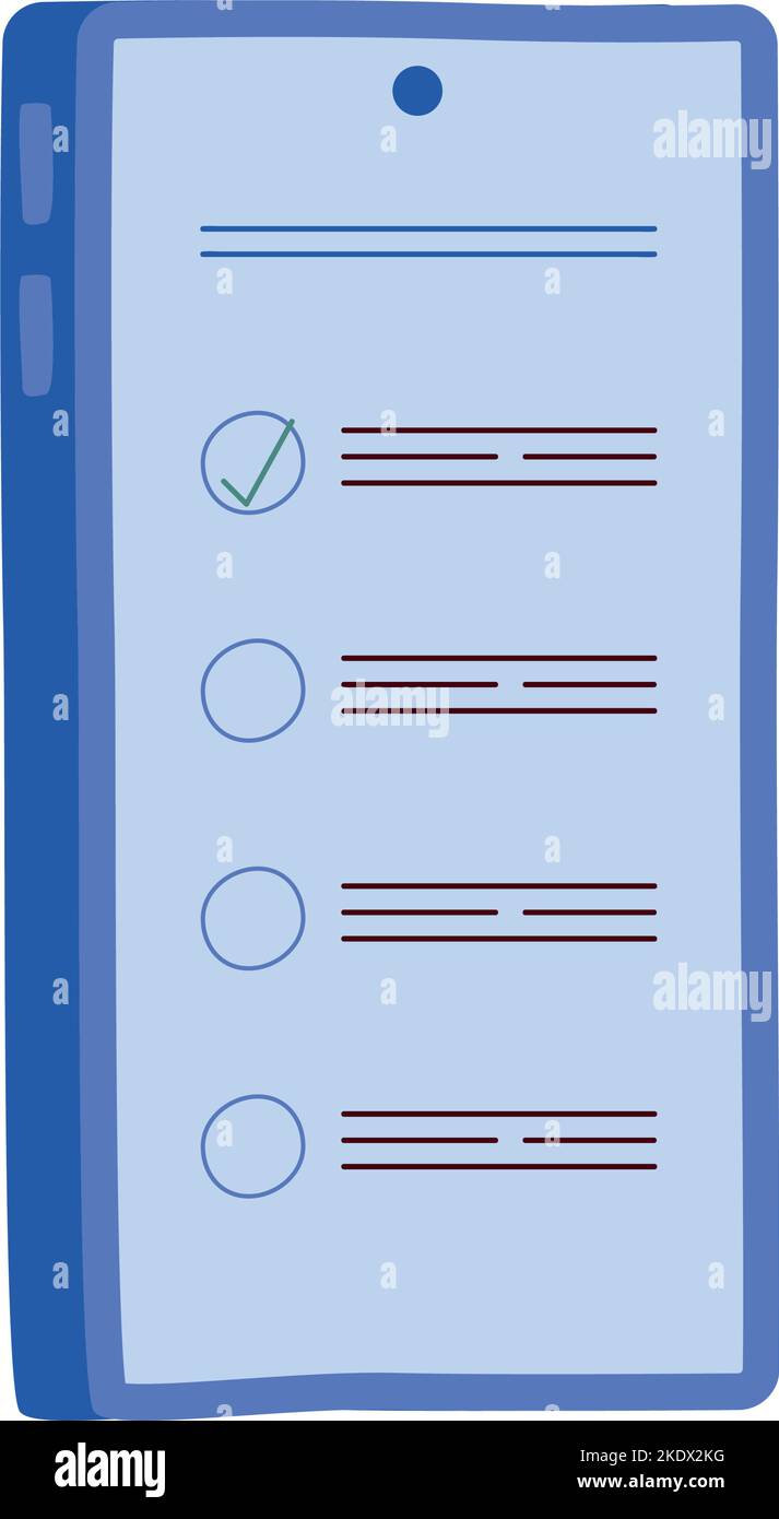 smartphone with test template technology Stock Vector Image & Art - Alamy