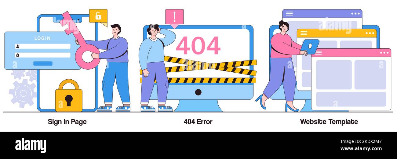 Login trouble Stock Vector Images - Alamy