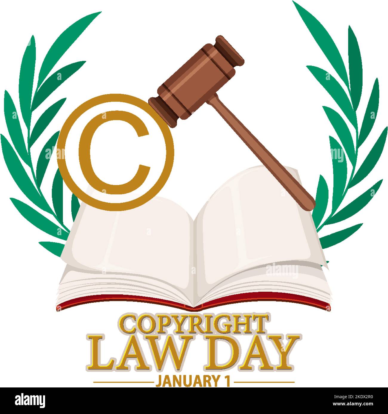 Copyright Law Day Banner Design illustration Stock Vector Image & Art ...