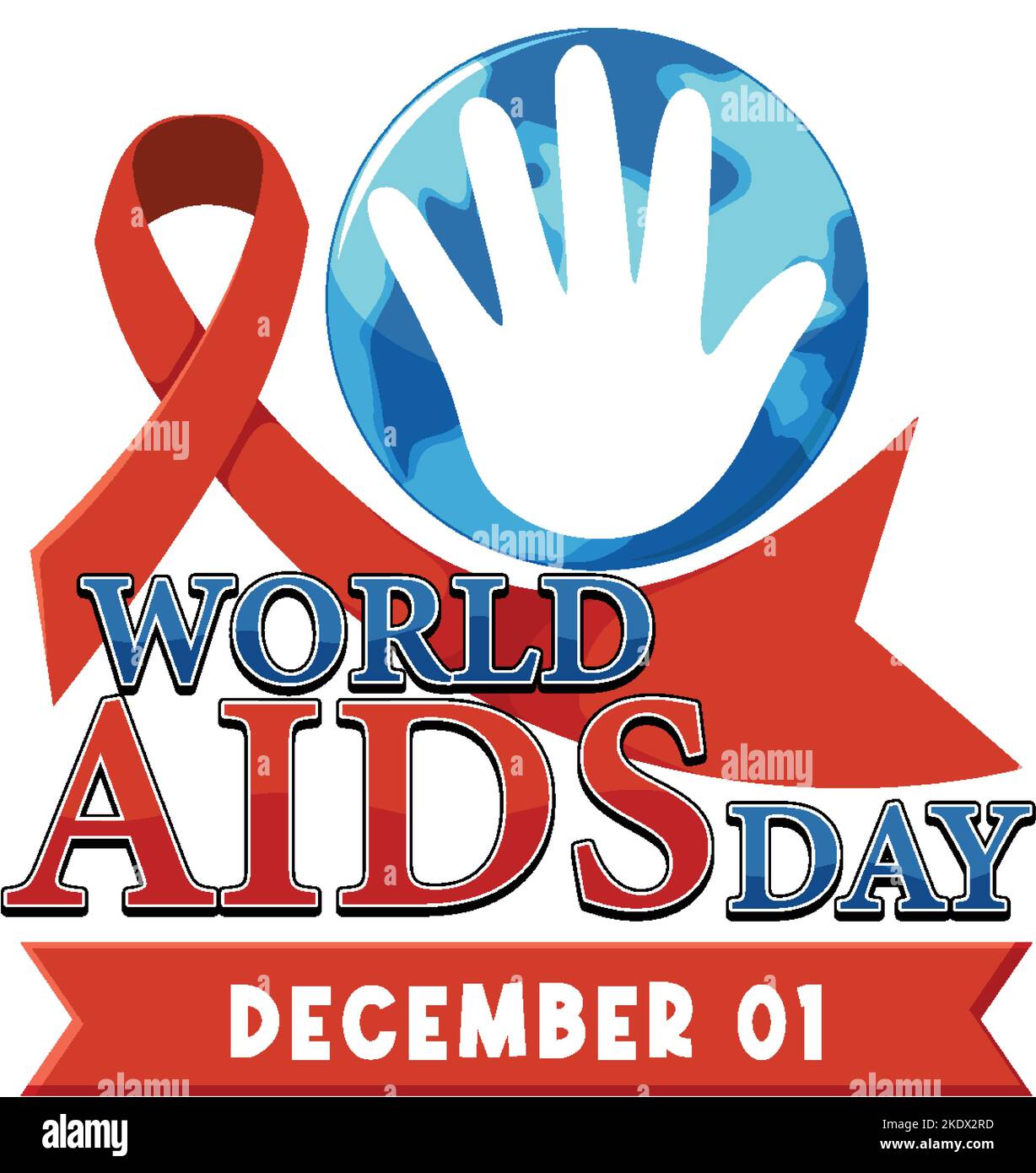 World AIDS Day Poster Design illustration Stock Vector Image & Art - Alamy
