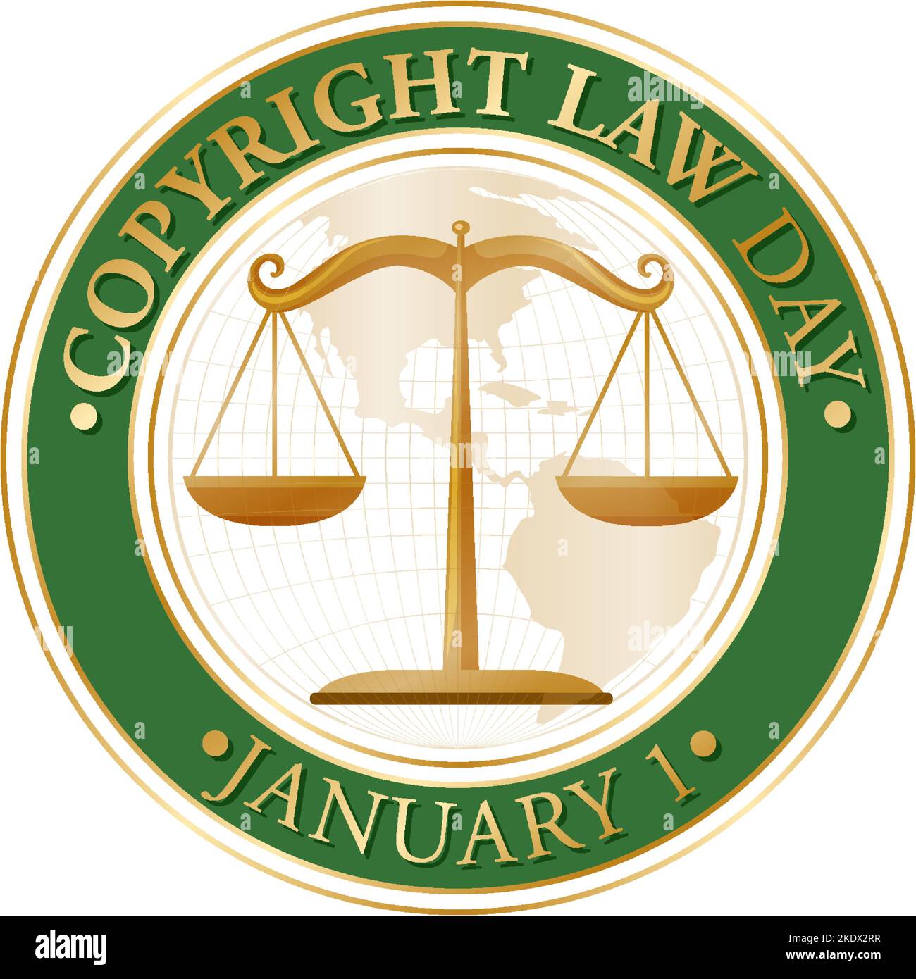 Copyright Law Day Banner Design illustration Stock Vector Image & Art ...