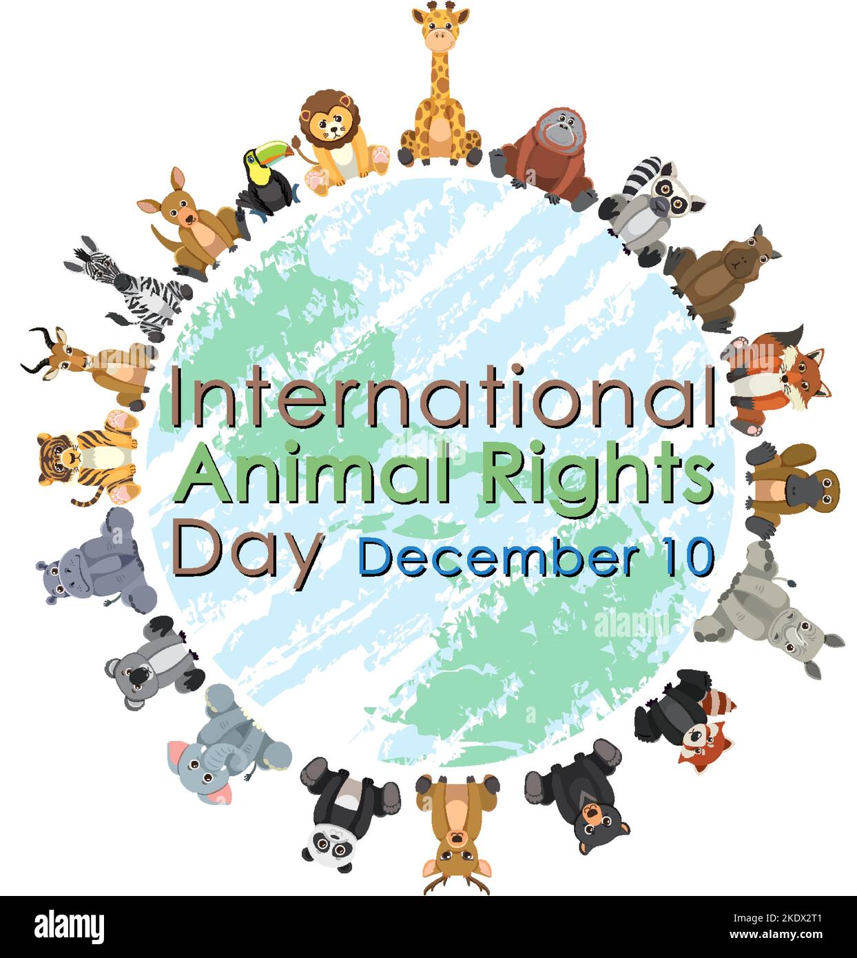 International Animal Rights Day banner design illustration Stock Vector ...