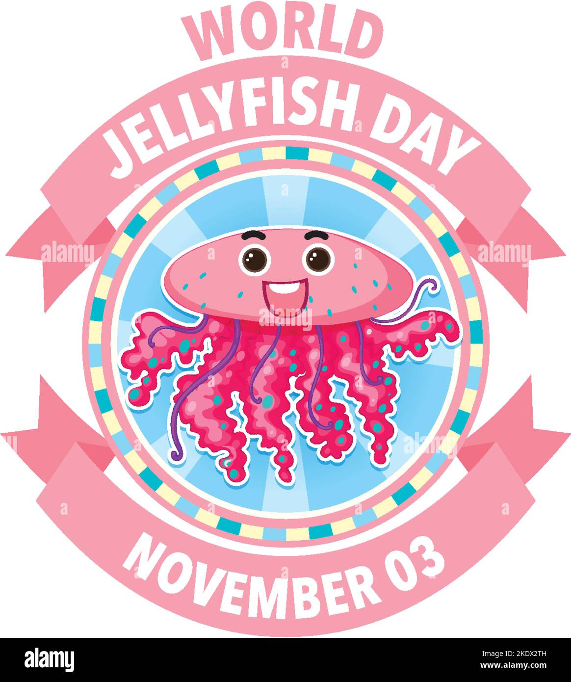 World Jellyfish Day Banner Design illustration Stock Vector Image & Art ...