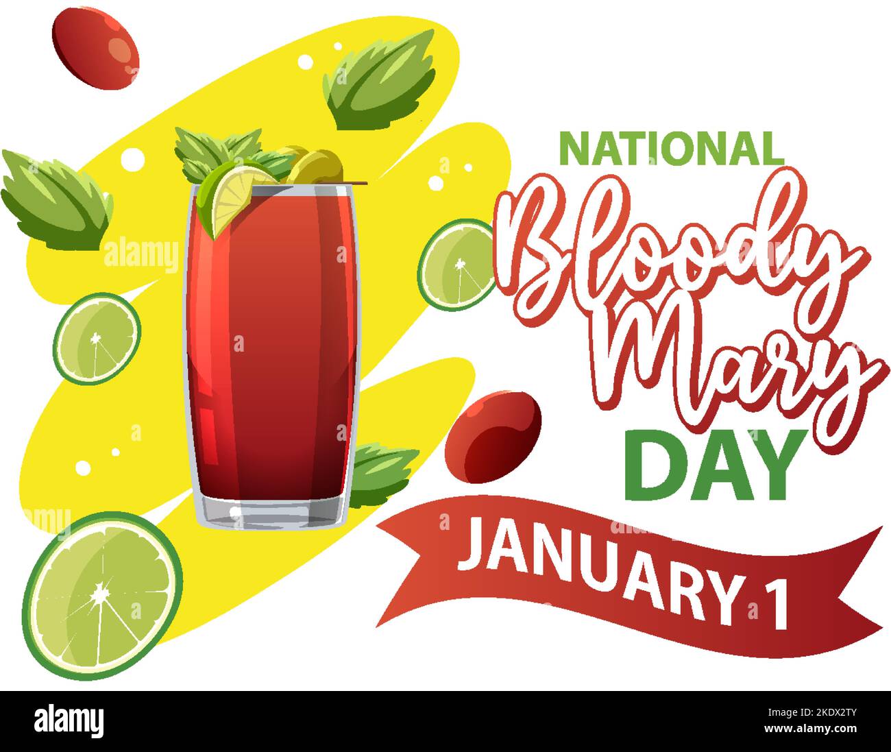 National Bloody Mary Day Banner Design illustration Stock Vector Image & Art - Alamy
