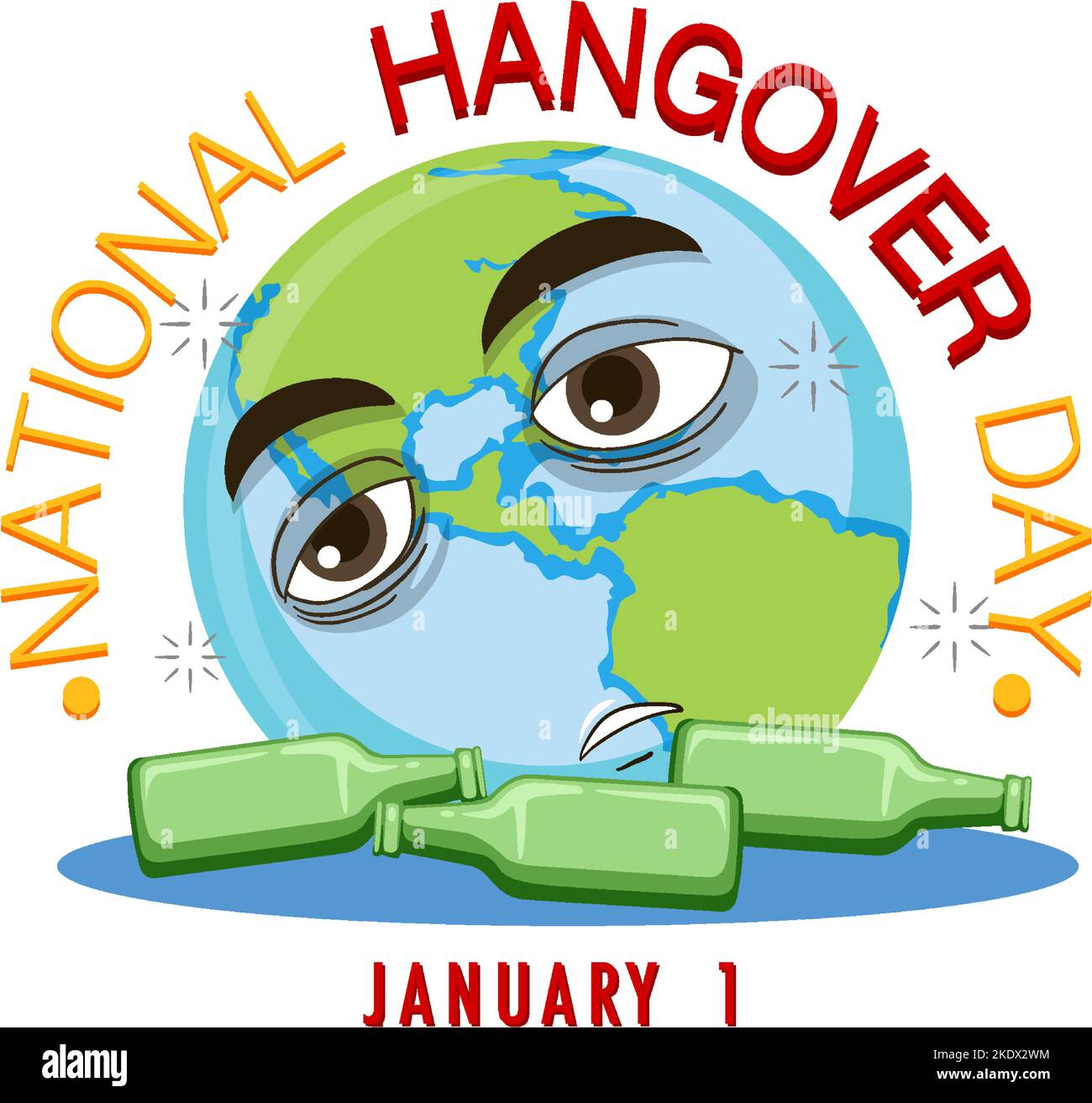 National Hangover Day Banner Design illustration Stock Vector Image ...