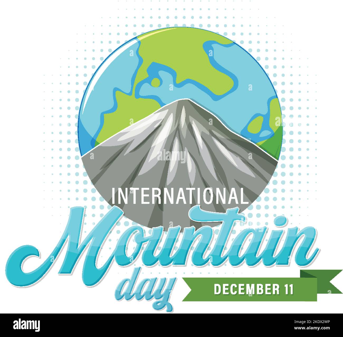 International Mountain Day Banner Design illustration Stock Vector ...