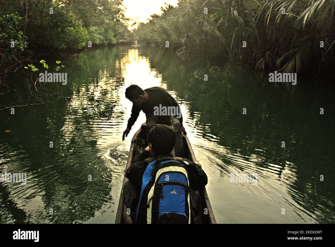 National park rangers relaxing as they are pausing from travelling on ...