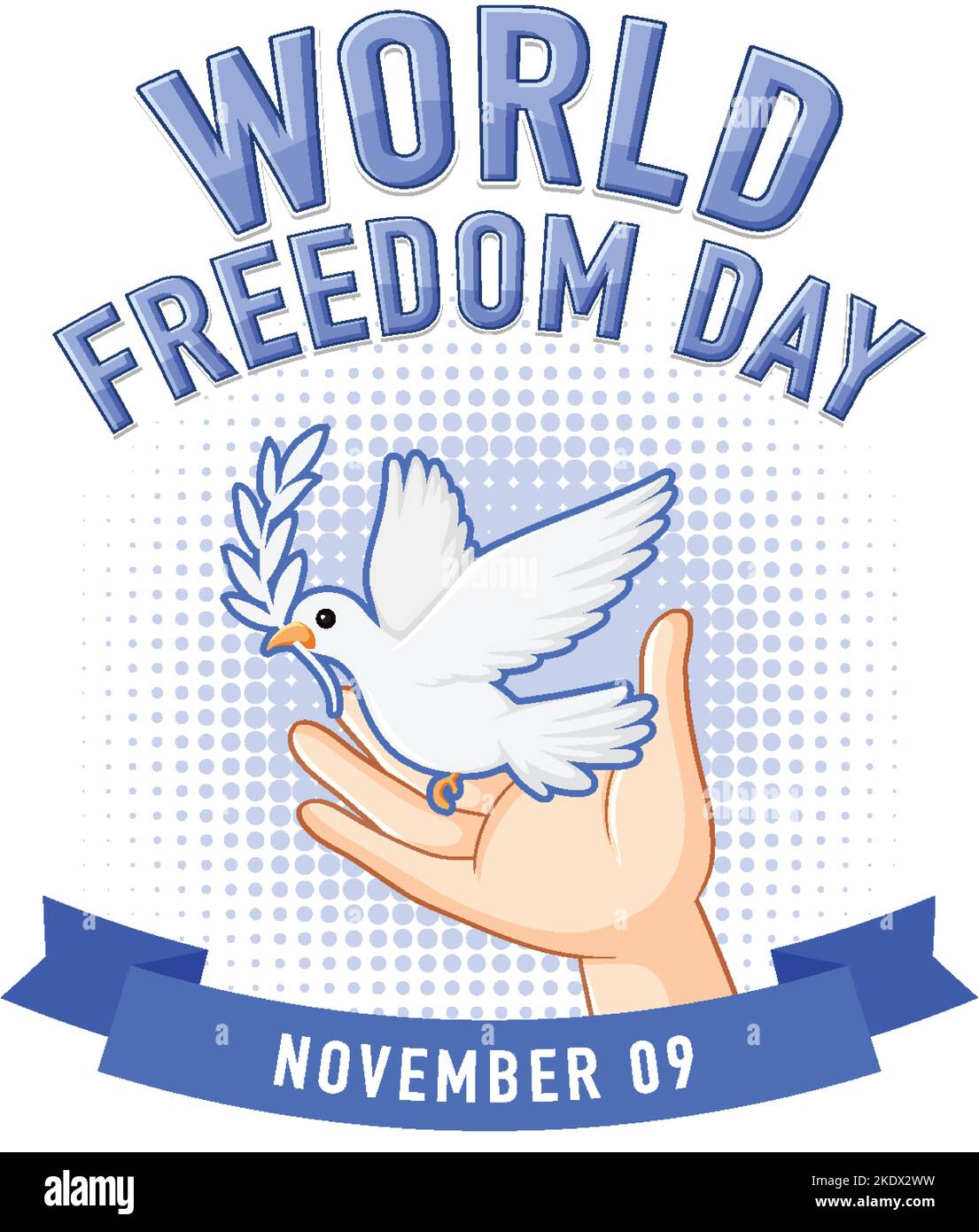 World Freedom Day Logo Design illustration Stock Vector Image & Art - Alamy