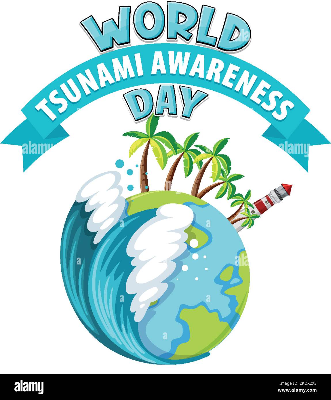 World Tsunami Awareness Day Logo Design illustration Stock Vector Image ...