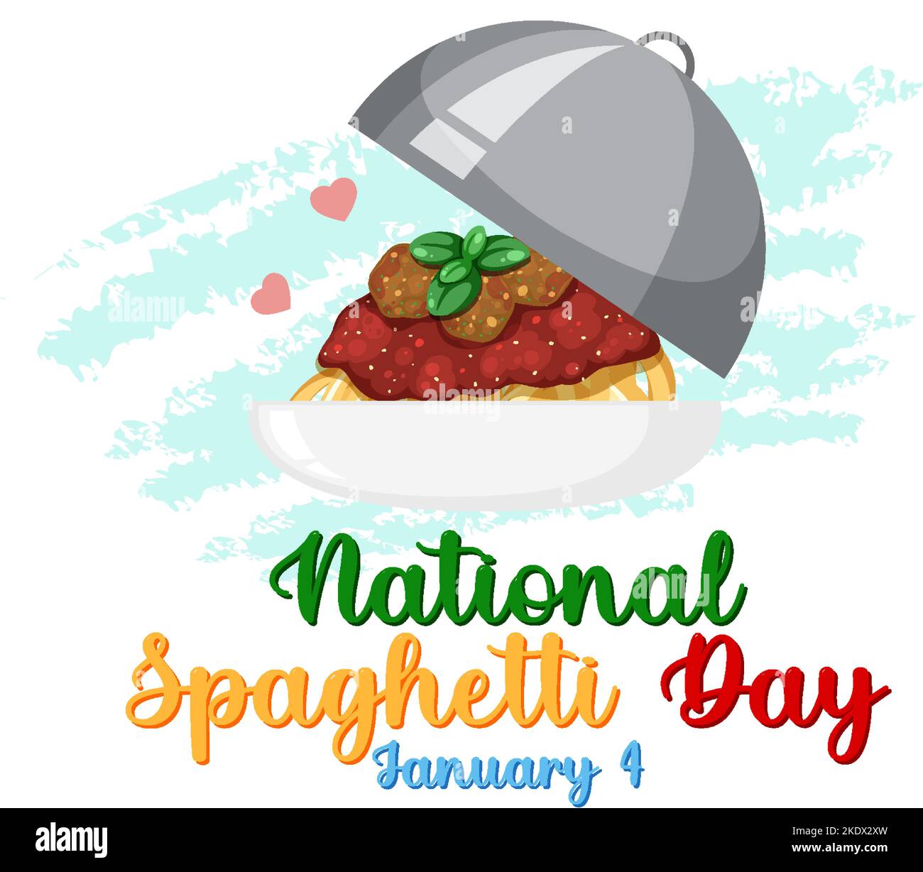 National Spaghetti Day Banner Design illustration Stock Vector Image ...