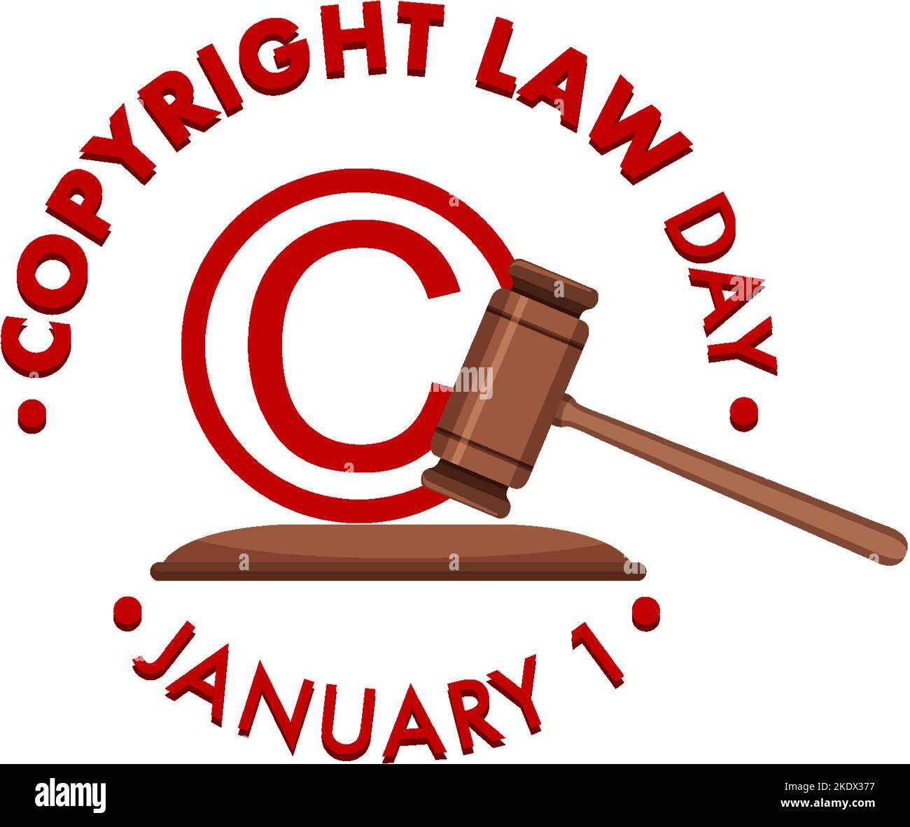 Copyright Law Day Banner Design illustration Stock Vector Image & Art ...