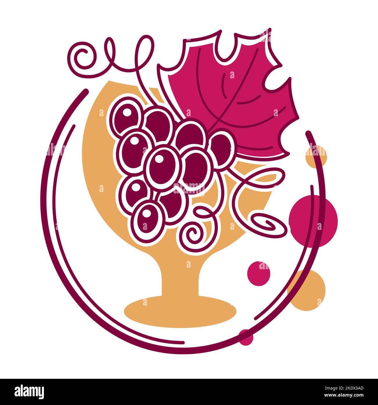 Red and dry wine tasting place to drink wine logos vector set of ...