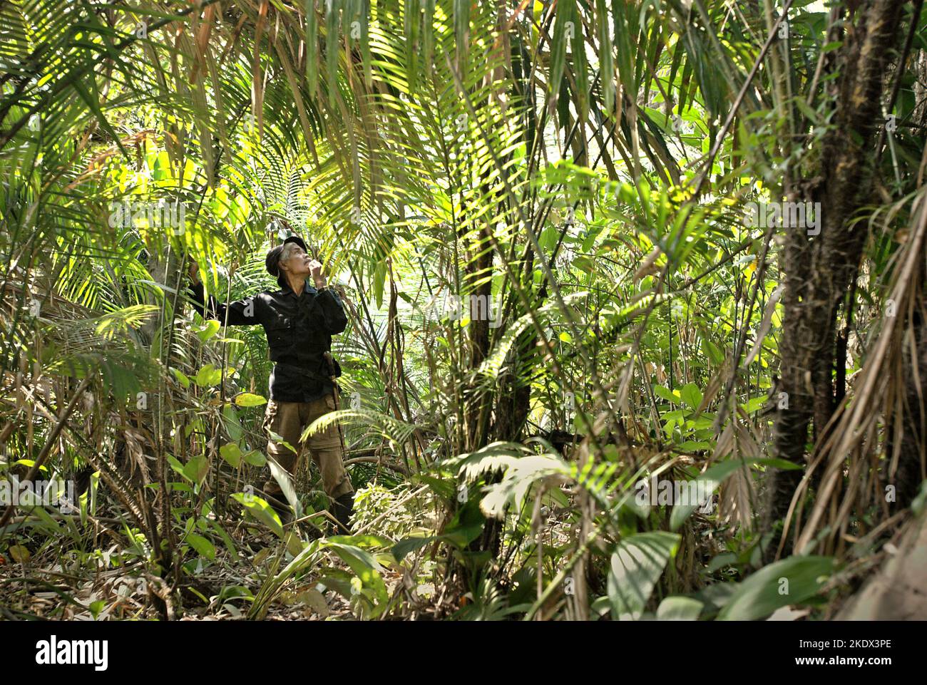 Environmental portrait of a national park ranger as he is standing in ...