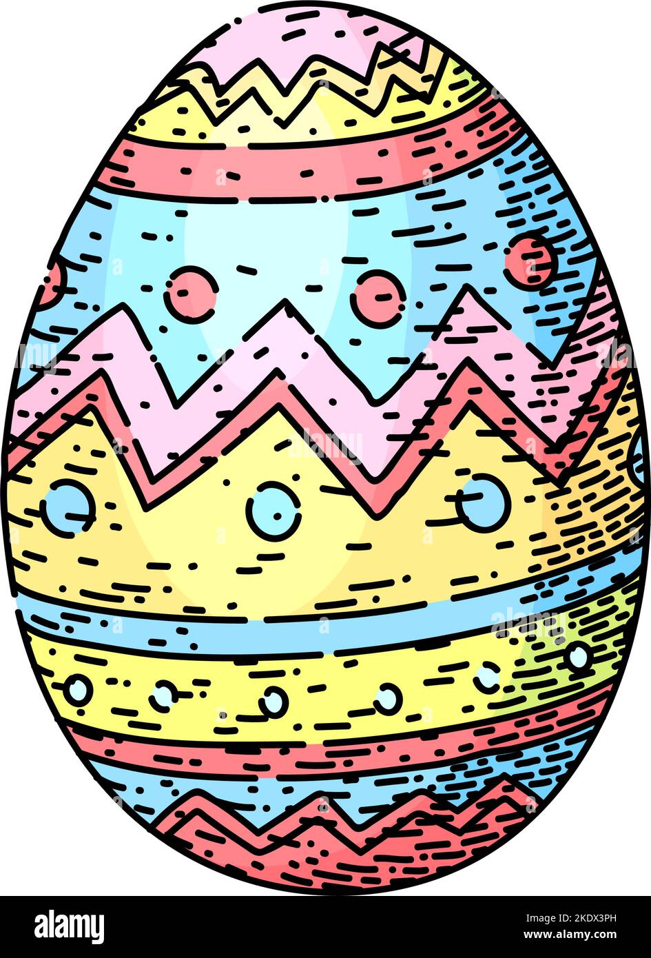 easter egg sketch hand drawn vector Stock Vector Image & Art - Alamy