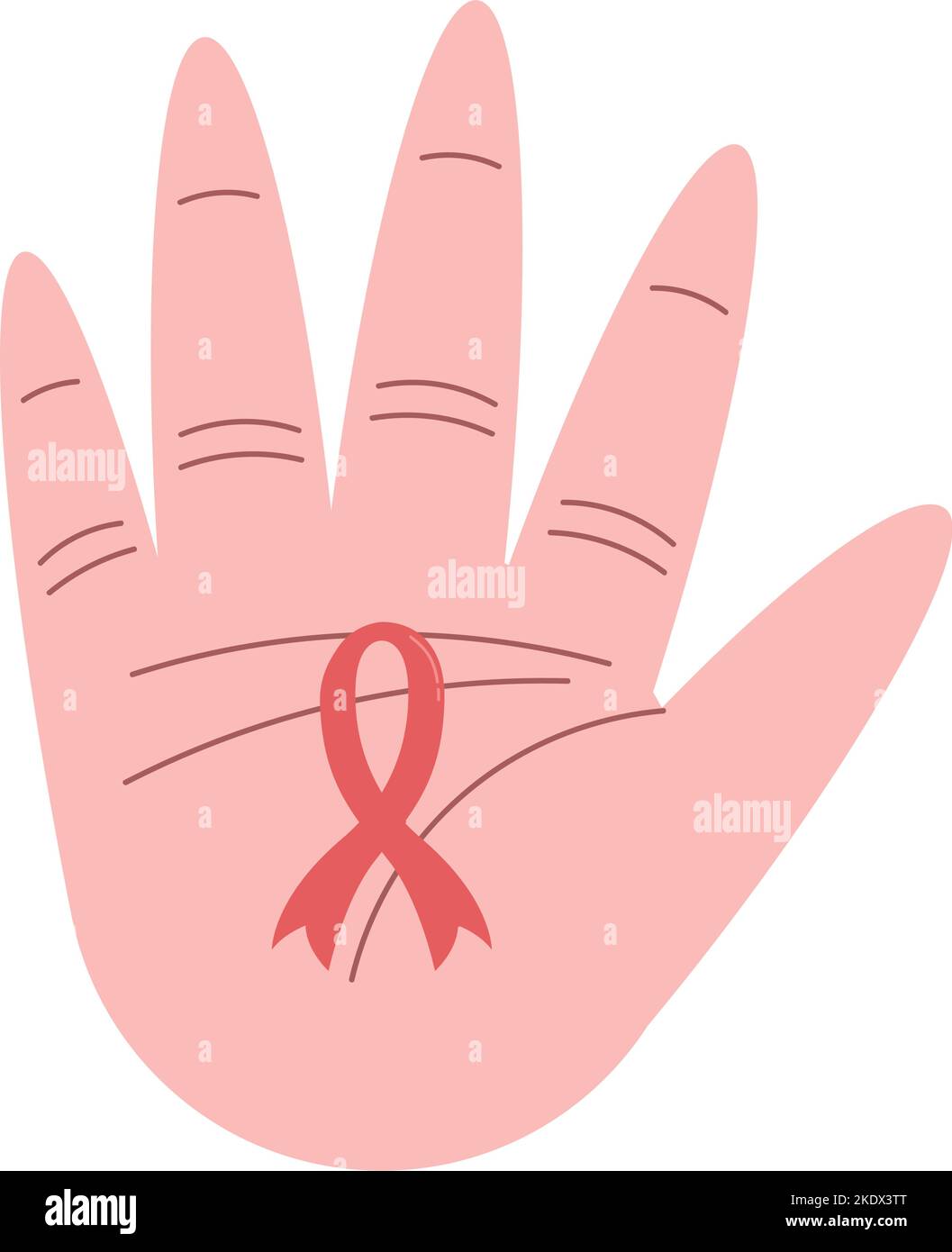 hand with AIDS red ribbon icon Stock Vector Image & Art - Alamy