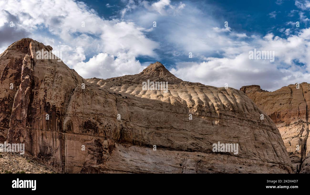 Panoramic HDR view from 8 photos of Capitol Gorge Trail in Capitol Reef ...