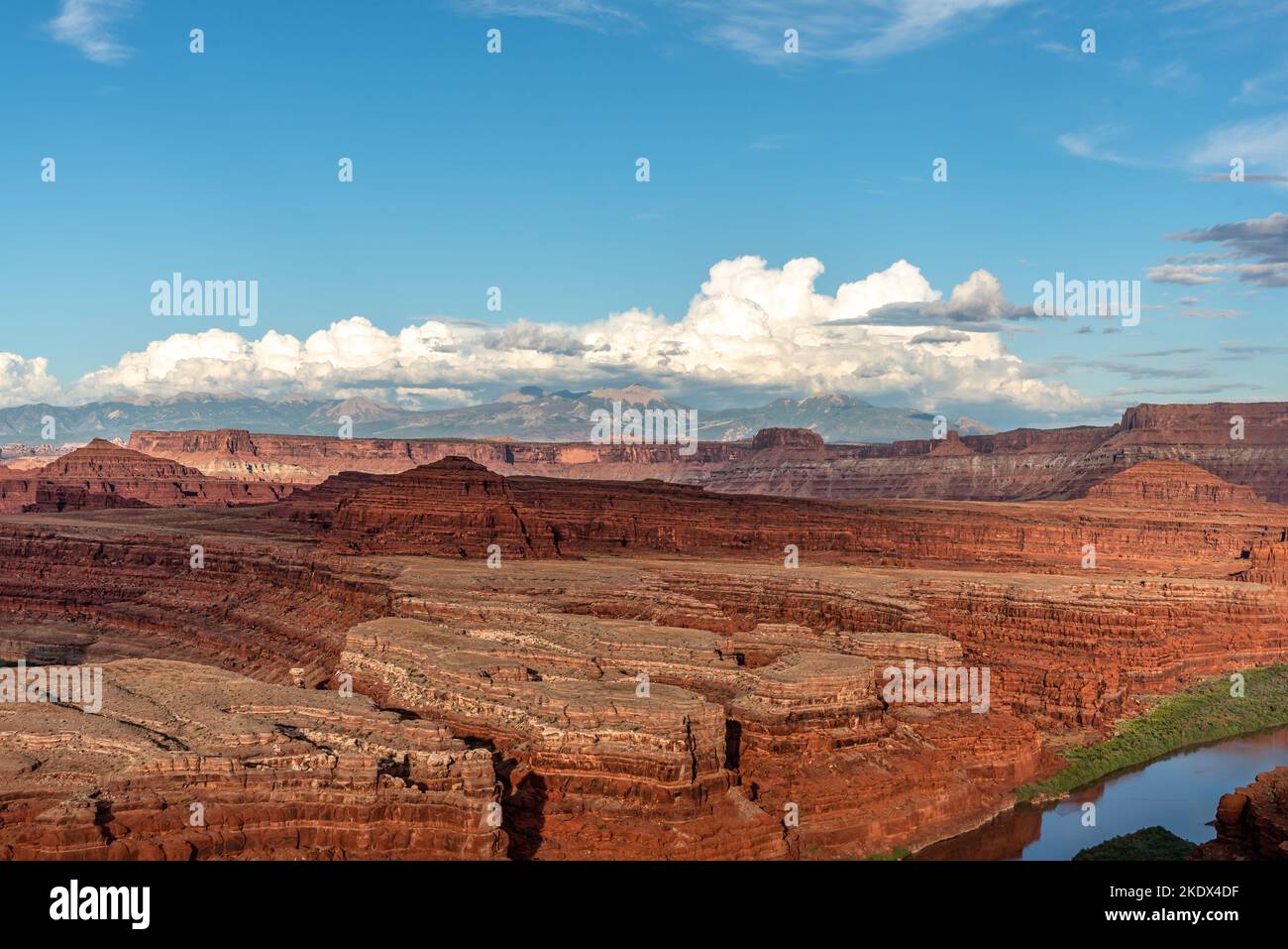 Panoramic HDR view from 8 photos of Gooseneck Overlook in Moab Stock ...