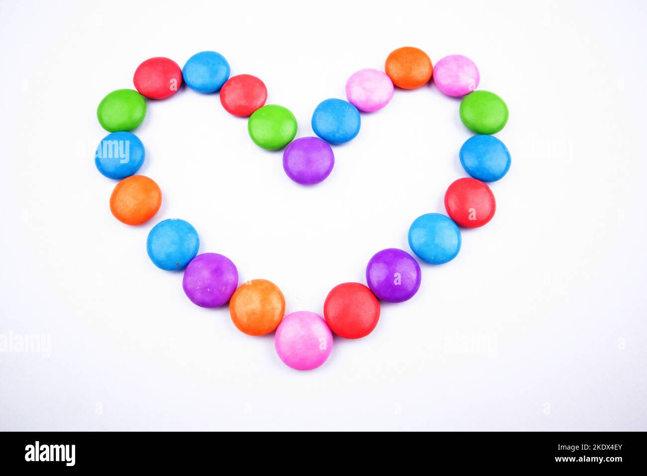 Smarties chocolate heart hi-res stock photography and images - Alamy