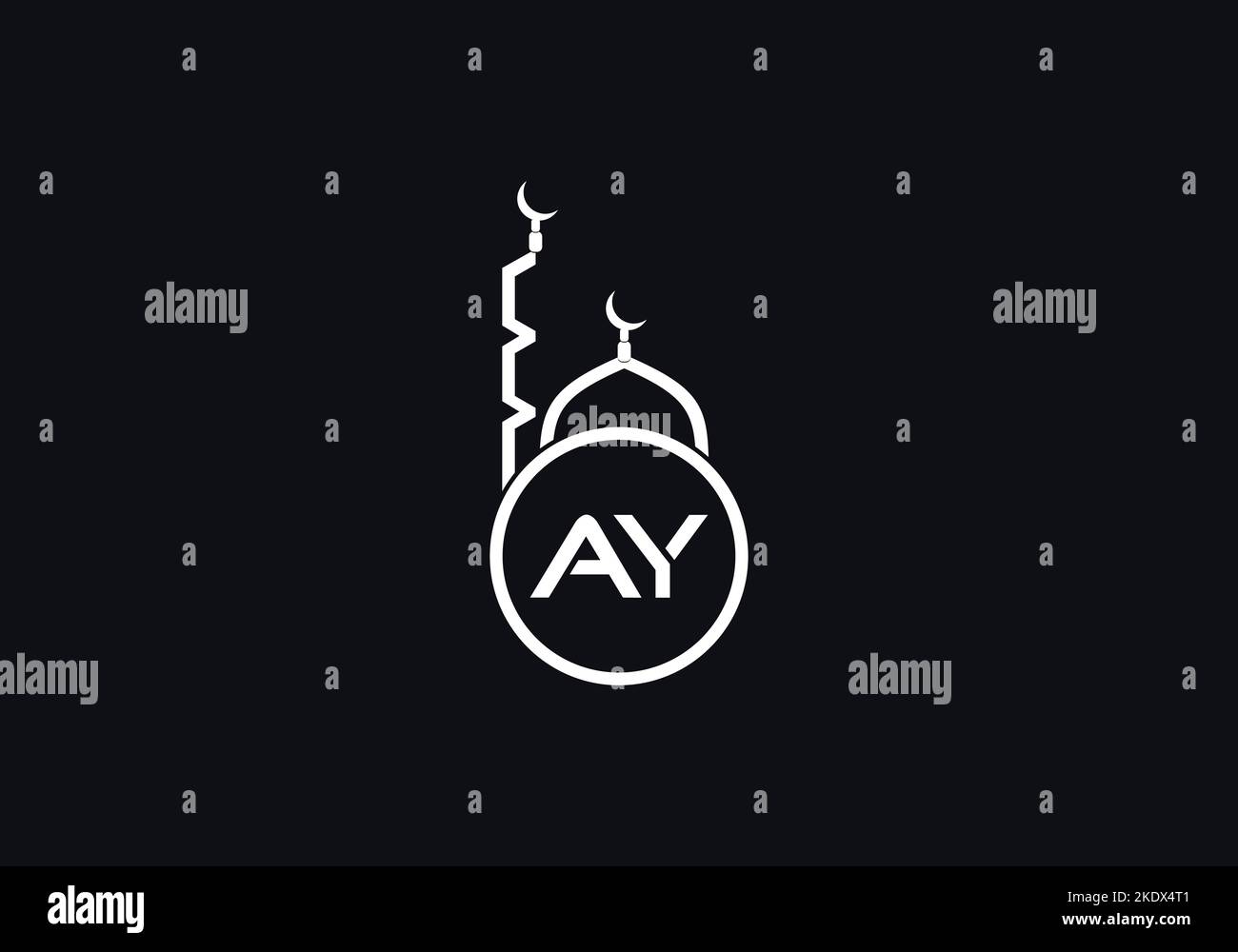 Islamic mosque logo and minar logo and symbol design vector with the ...