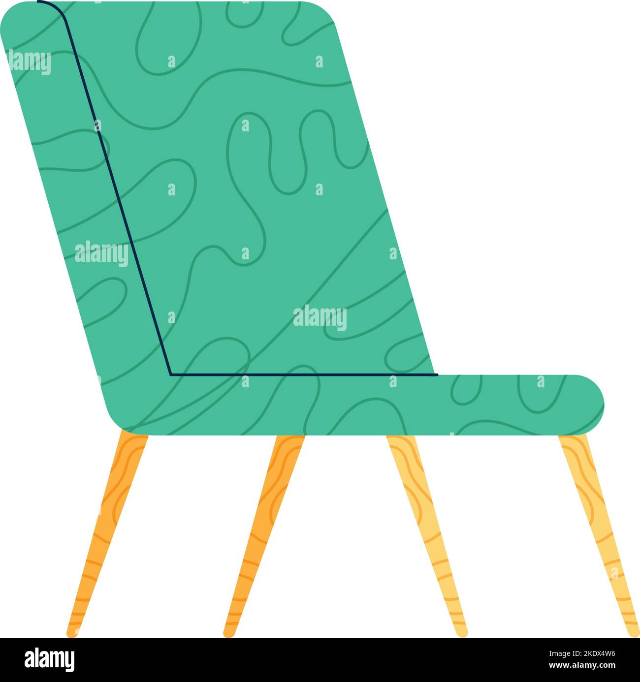 green chair furniture isolated icon Stock Vector Image & Art - Alamy