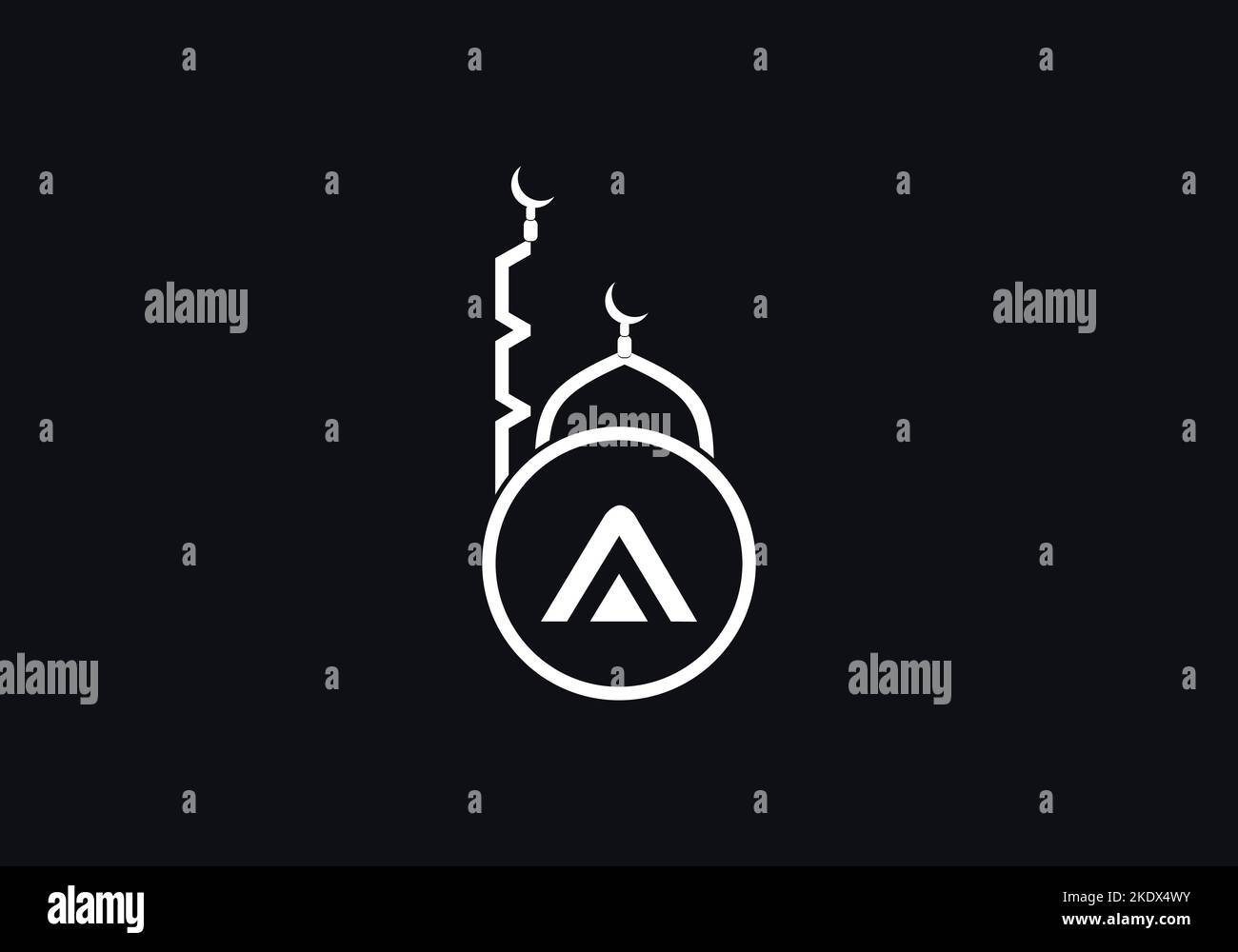 Islamic mosque logo and minar logo hi-res stock photography and images ...