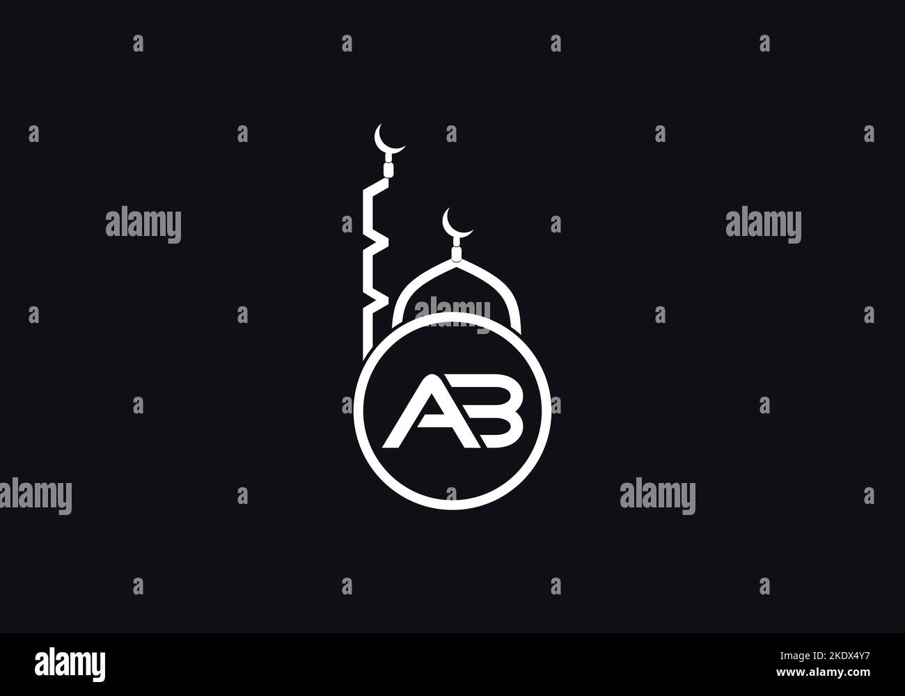 Islamic mosque logo and minar logo and symbol design vector with the ...
