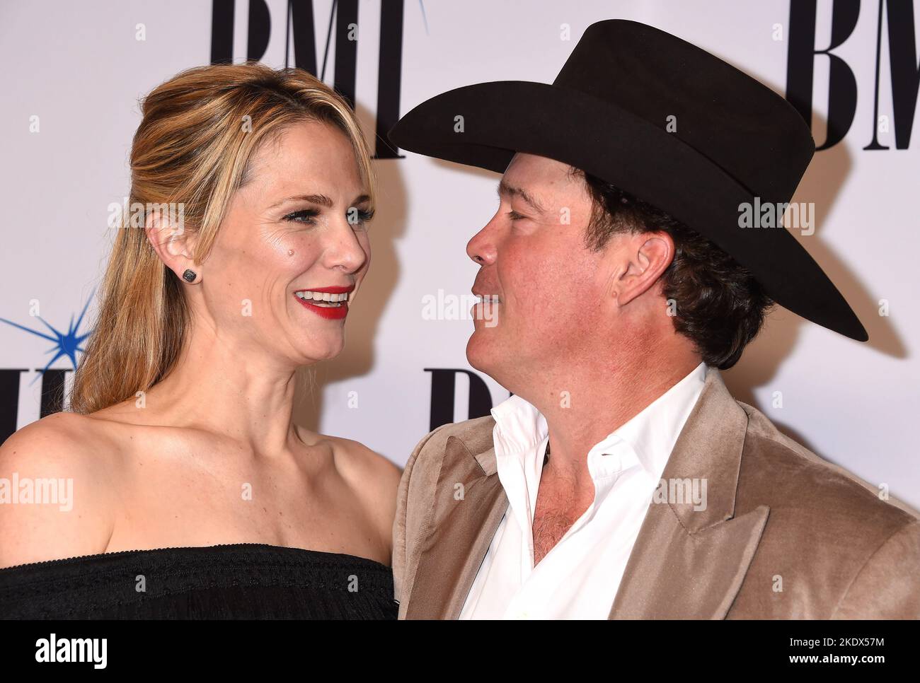 Clay Walker and Jessica Craig arriving at the 67th Annual BMI Country ...