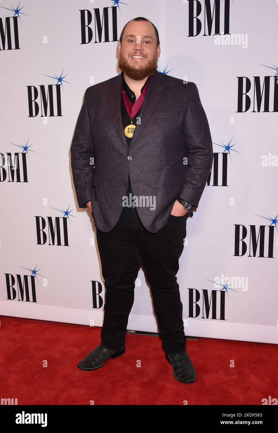 Luke Combs arriving at the 67th Annual BMI Country Awards held at the ...