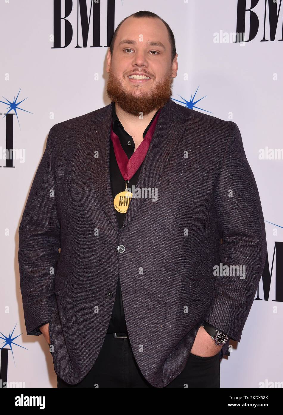 Luke Combs arriving at the 67th Annual BMI Country Awards held at the ...