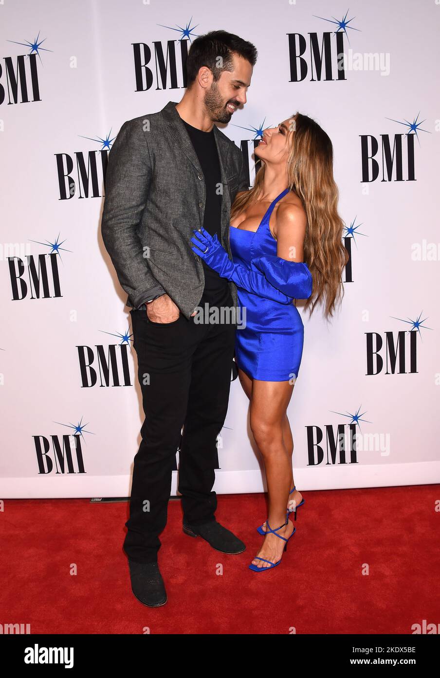 Eric Decker and Jessie James Decker arriving at the 67th Annual BMI ...