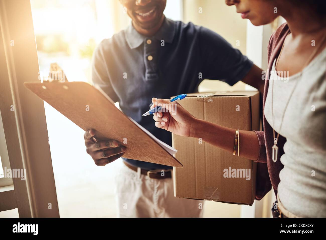 Please sign if youve received your package in good order. an ...