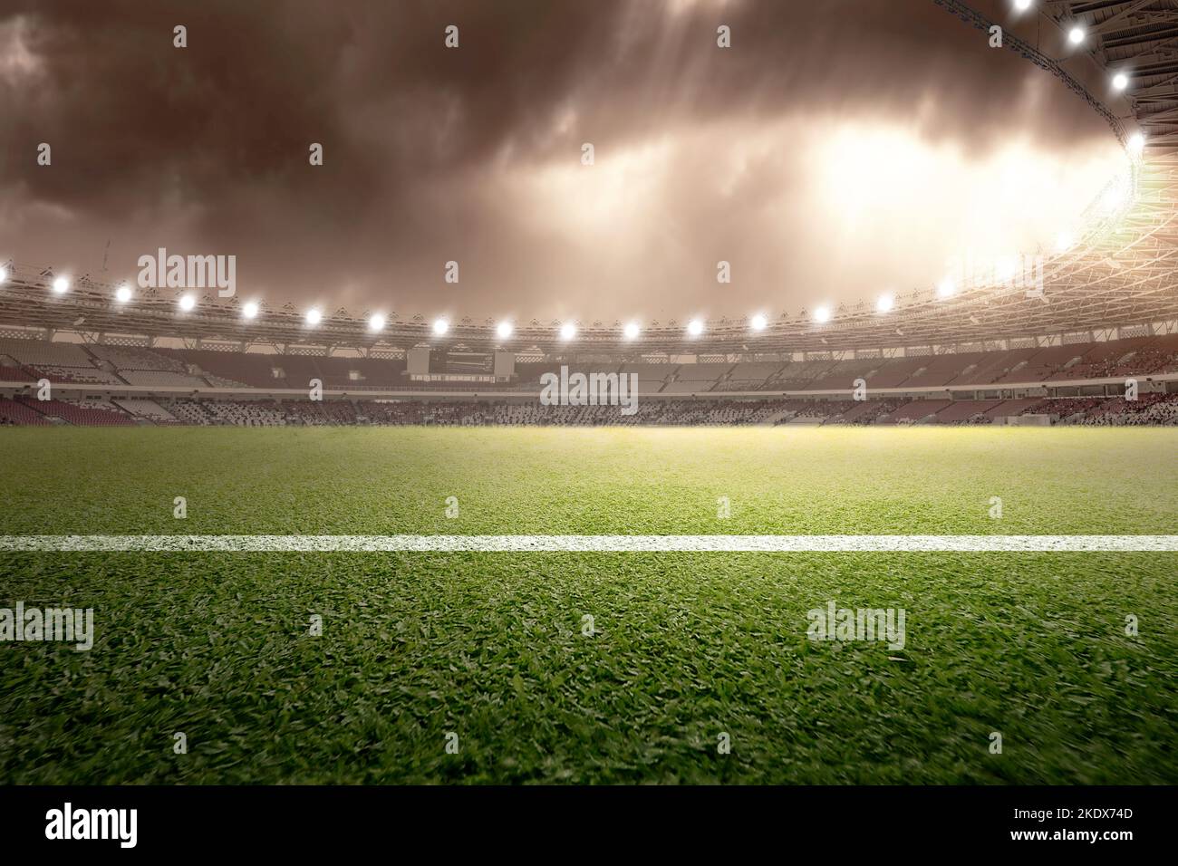 Grass inside the football stadium Stock Photo - Alamy