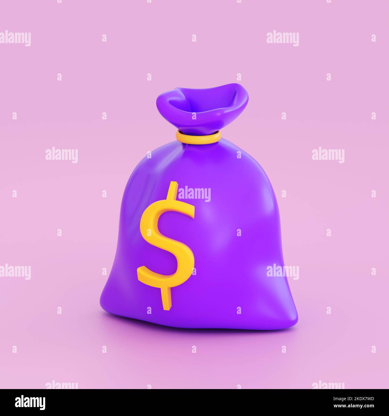 3d Money Bag. Business, saving, money, banking, finance investment and ...