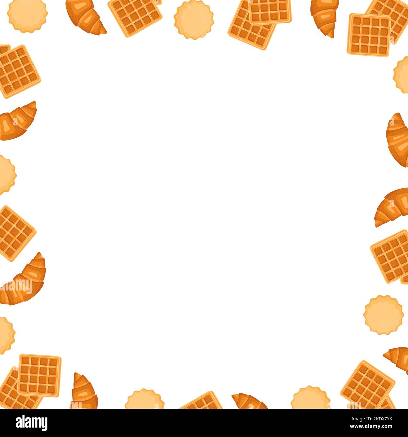 Border design sweet bakery illustration hi-res stock photography and ...