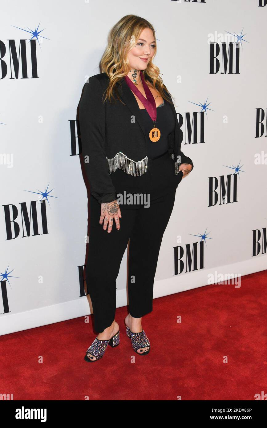 08 November 2022 - Nashville, Tennessee - Elle King. 68th BMI Country ...