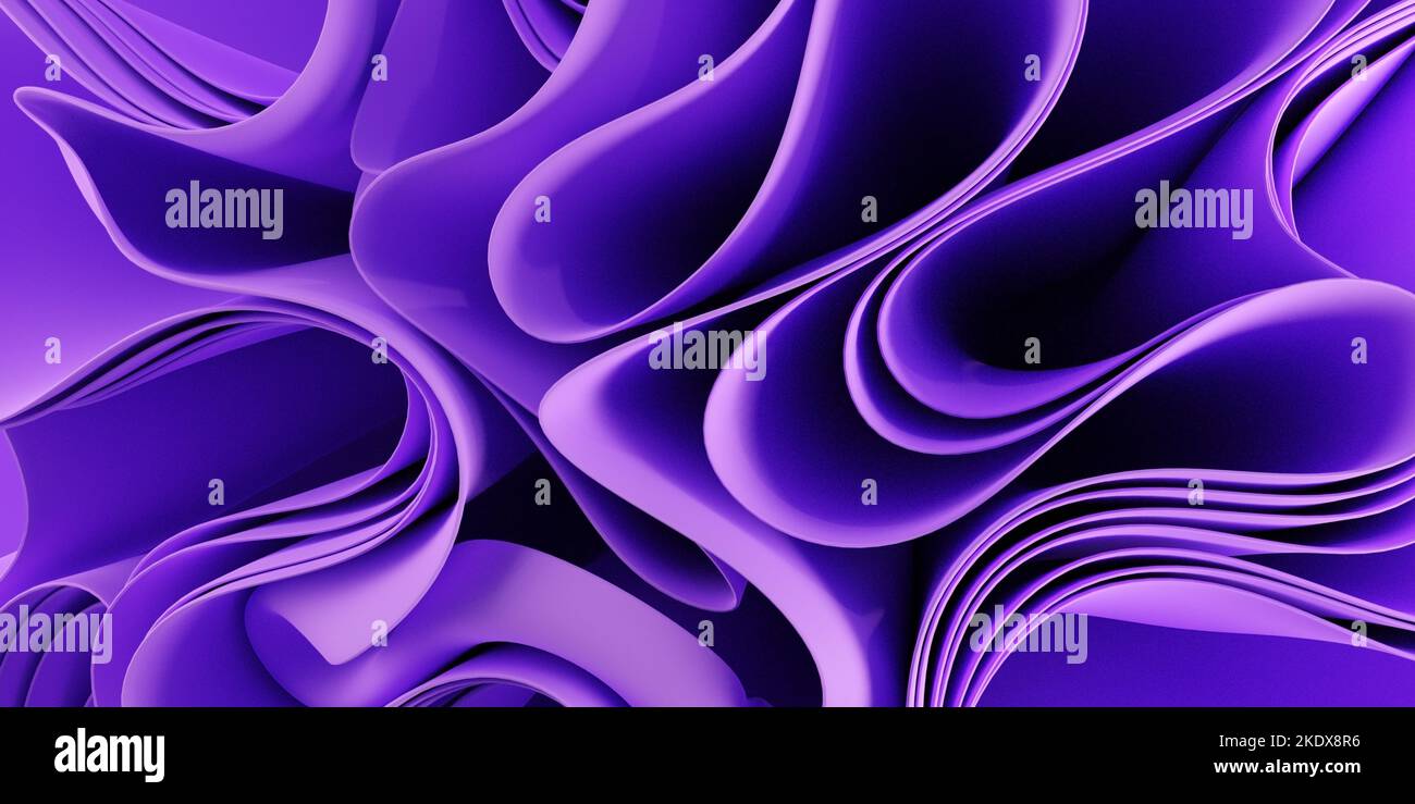 3d abstract layered background. Wavy textile for modern fashion design ...