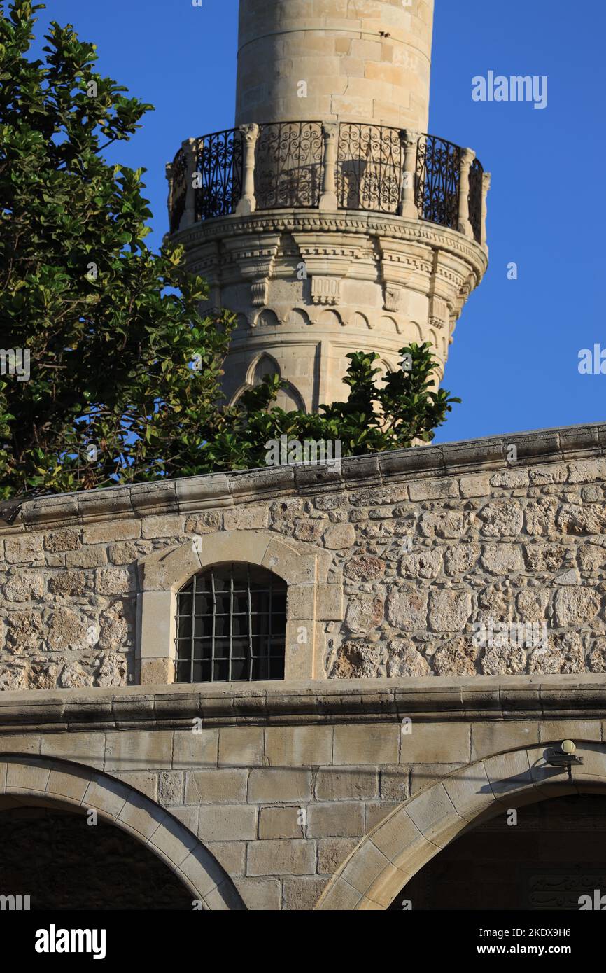 Larnaca, Cyprus. 23rd May, 2022. Djami Kebir Mosque near Finikoudes ...