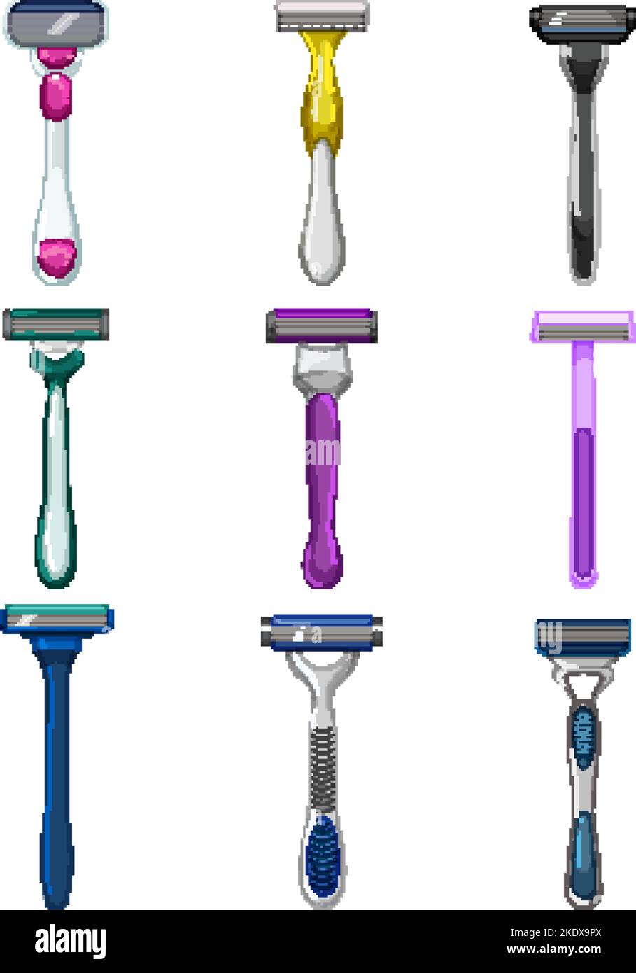 shaver set cartoon vector illustration Stock Vector Image & Art - Alamy