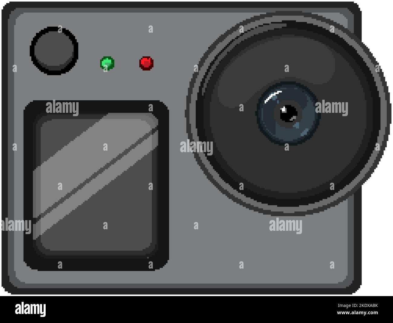 photo action camera cartoon vector illustration Stock Vector Image ...